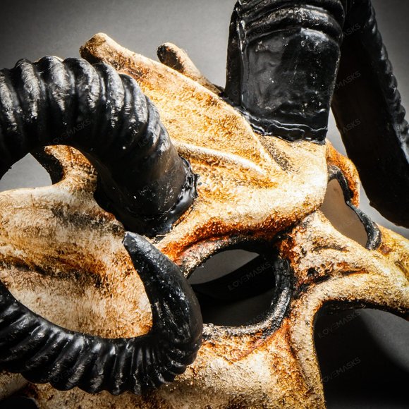 ILOVEMASKS | Accessories | Stone White Demon Devil Satan Halloween ...